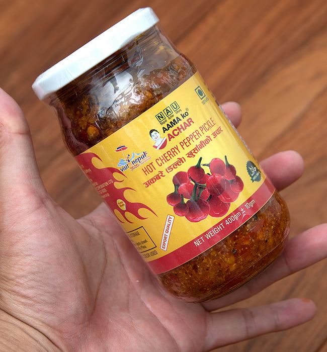 Hot Cherry Pepper Pickle(辛い丸い唐辛子のピクルス)【AAMA ko ACHAR】 の通販 - TIRAKITA.COM
